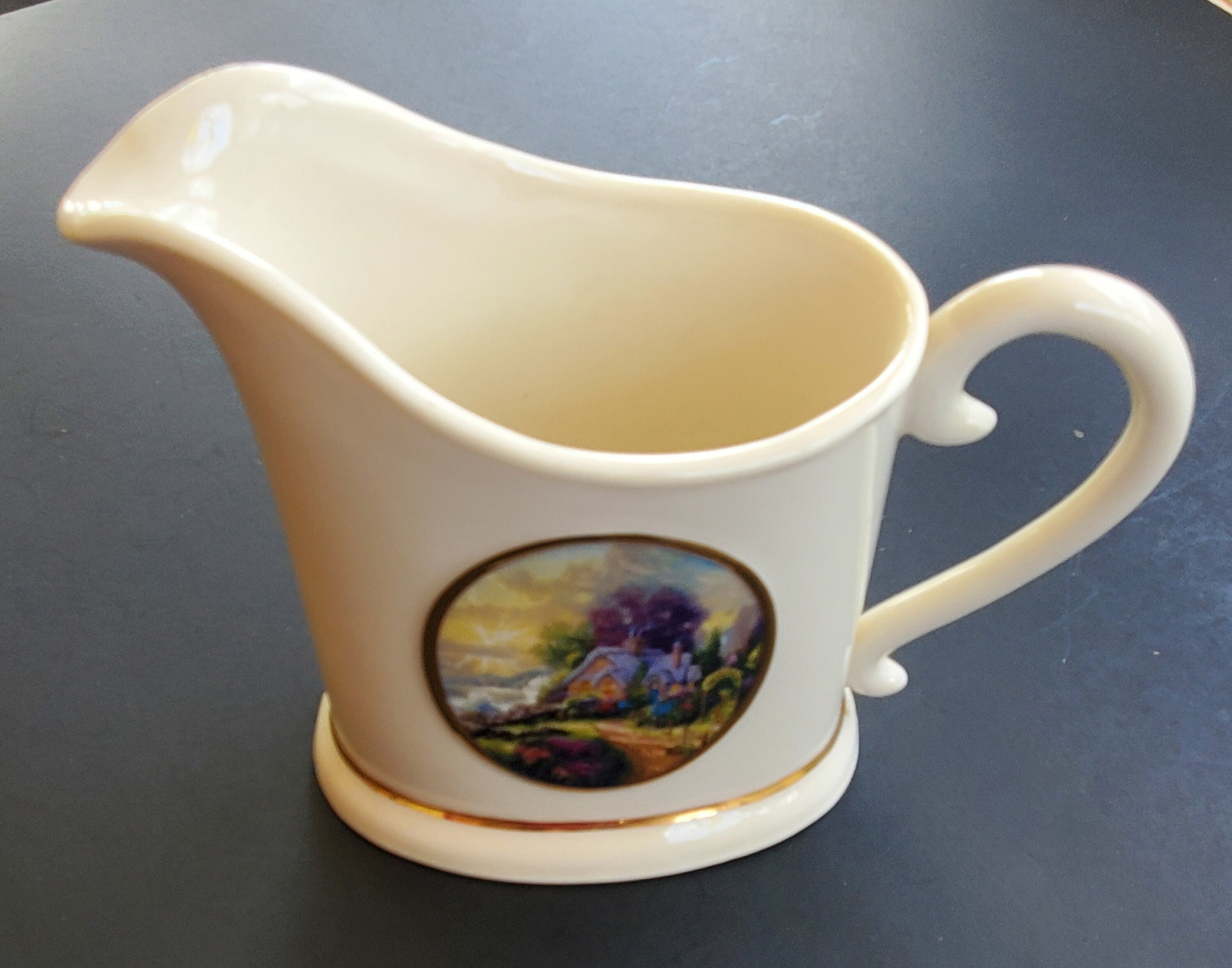 Avon China Thomas Kinkade Creamer New Day Dawning 1990s - Etsy