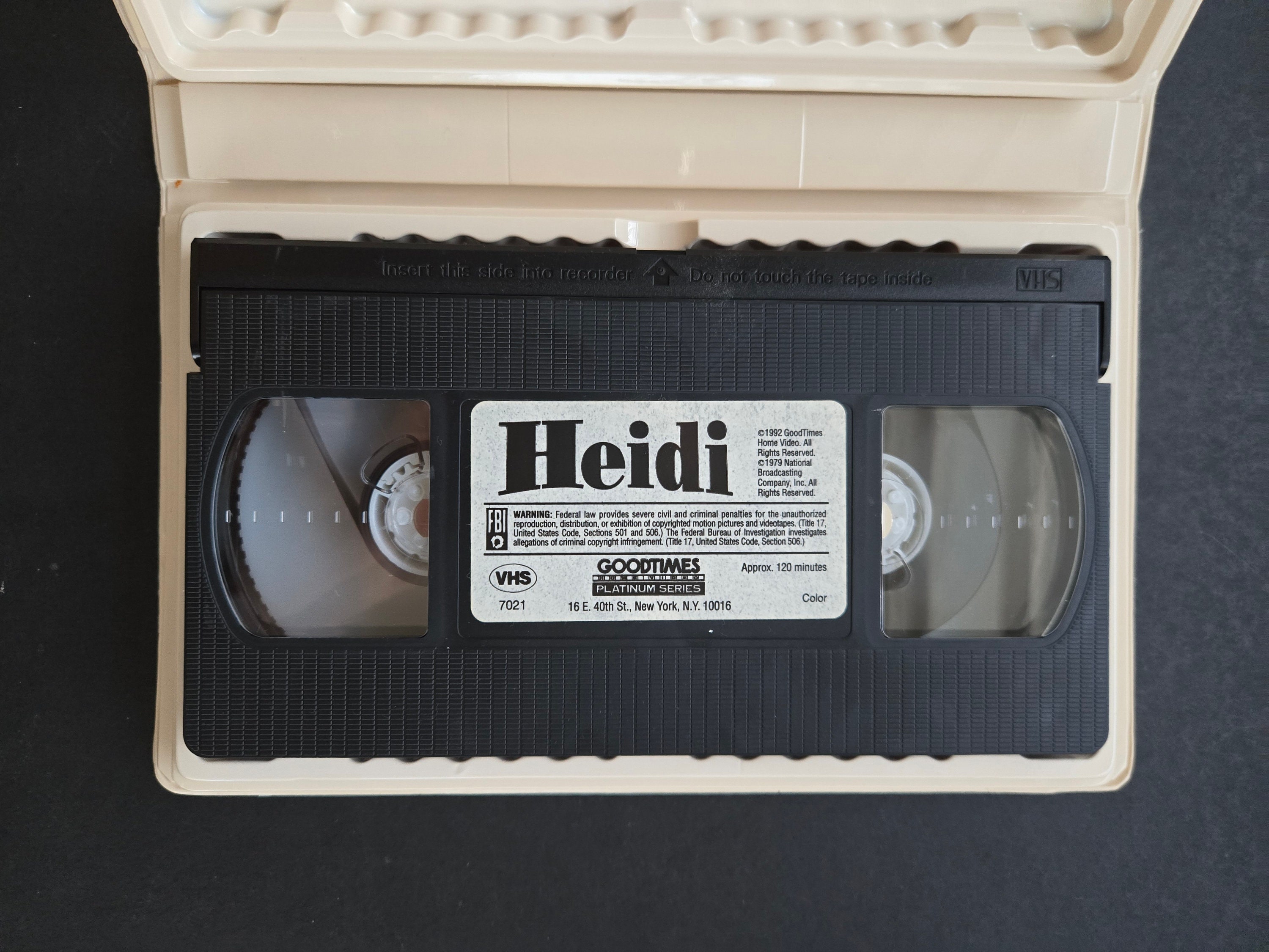 Heidi, the NBC Classic 1992 VHS Tape Goodtimes Home Video Platinum ...