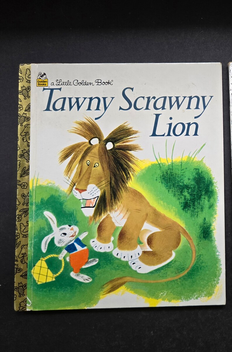 Vintage Little Golden Books - 1989 & 1999 Tawny Scrawny Lion Books - Etsy