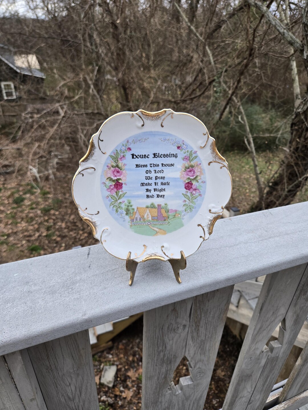 Vintage Collectible House Blessing Plate - Etsy