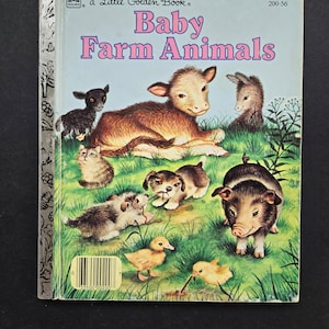 Little Golden Book - Baby Farm Animals by Garth Williams - 1958 - Etsy