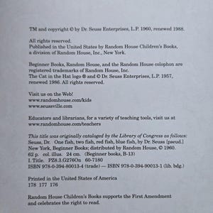 Dr. Seuss Books - 1988 Editions - Etsy