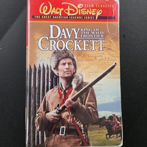 Walt Disney Film Classics VHS Tape - Davy Crockett: King of the Wild ...