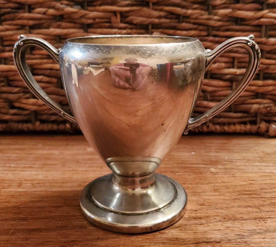 Federal Silverplate on Copper Double-handled Cup - NY 1940s - Etsy