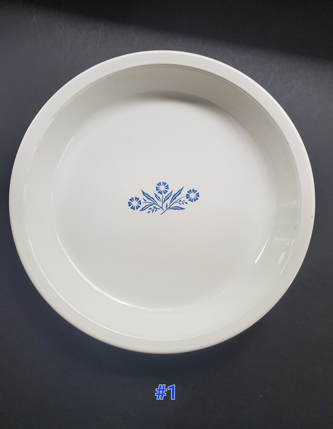 Vintage 9" Corning Ware Pie Plate P-309 - Blue Cornflower - 1970s - Etsy