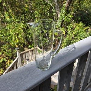 Vintage Glass Cocktail Pitcher With Glass Stirrer - Etsy