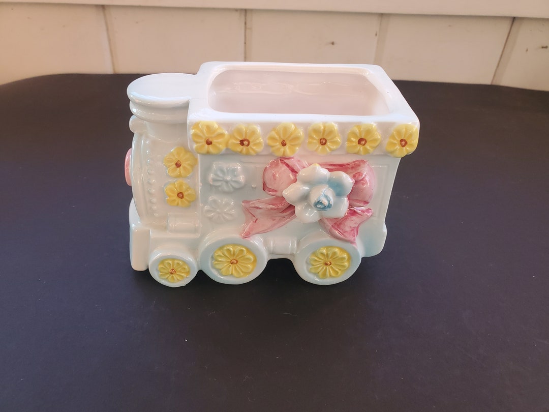 Vintage Relpo Ceramic Train-shaped Planter for Nursery - Etsy