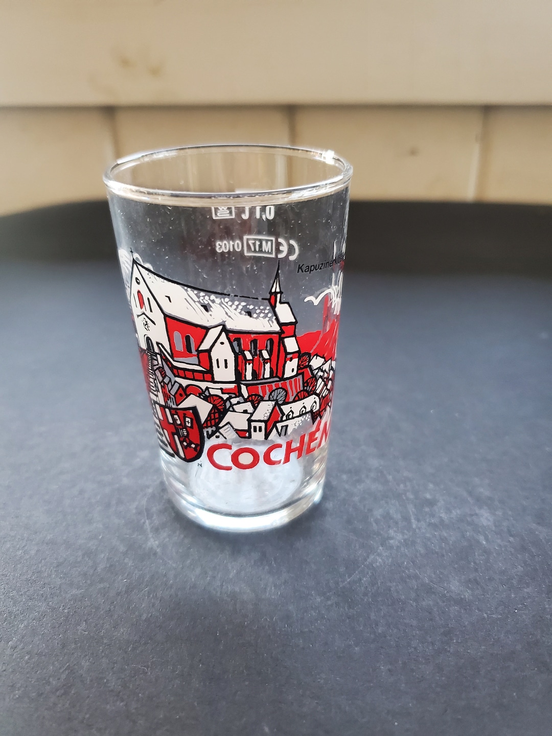 Vintage German Shot Glass Featuring Cochem Cityscape - Etsy