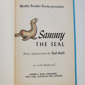 Sammy the Seal by Syd Hiff 1959 1st Edition - Etsy