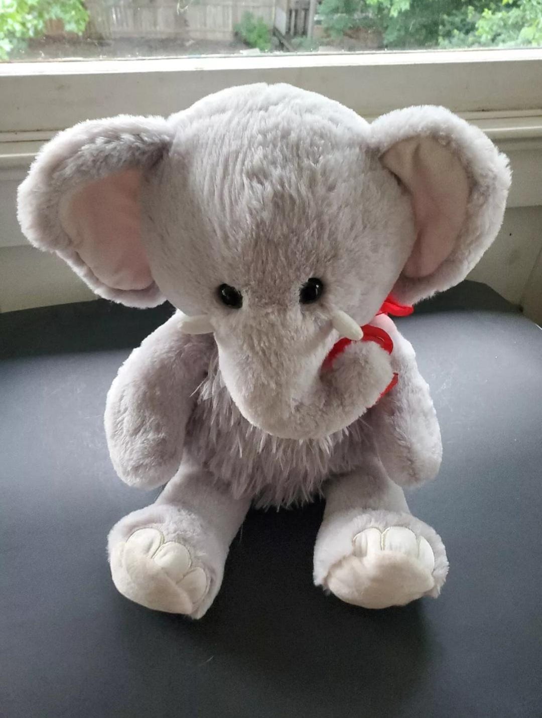 Fresh Start Friend - Hugfun Gray 17" Plush Elephant for Adoption - Etsy