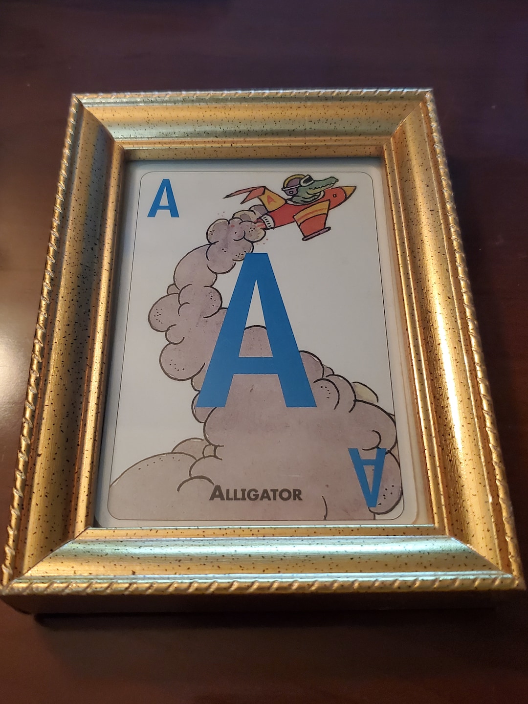 A is for Alligator Framed Alphabet Card From Alphabet Zoop Game - Etsy UK