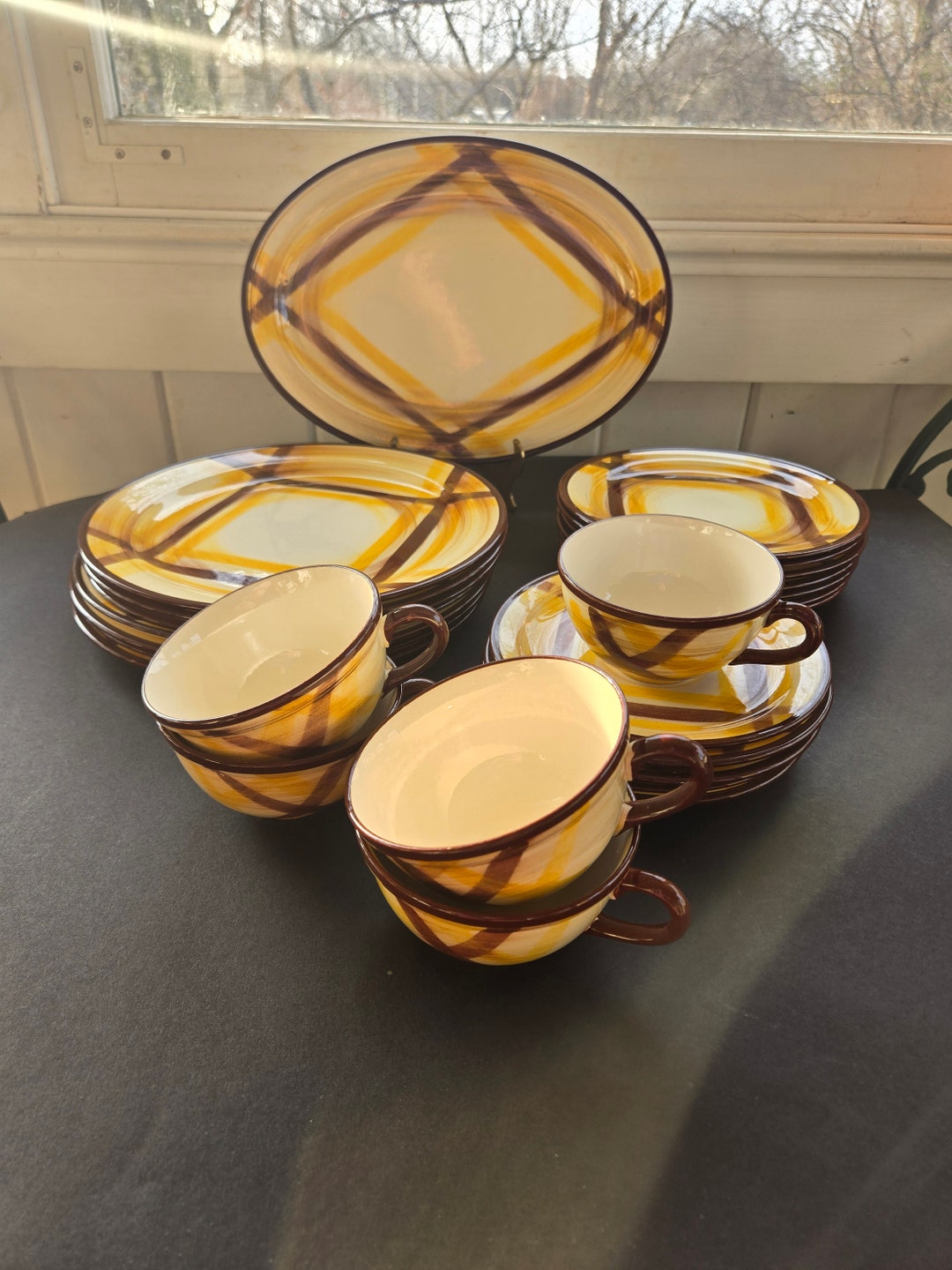 Vintage Mid-century Vernonware Dinnerware From Vernon Kilns in ...