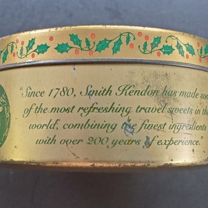 Vintage Smith Kendon Mixed Fruit Hard Candies Small Christmas Tin - Etsy