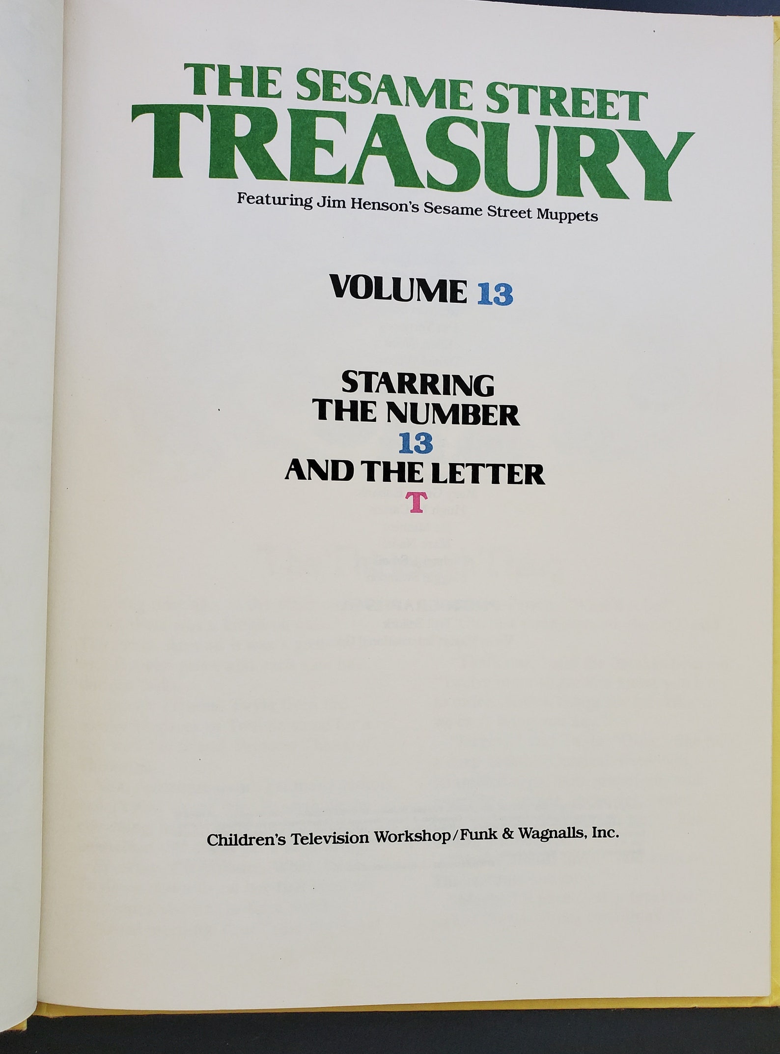 Sesame Street Treasury Vol. 13 Starring the Number 13 & the - Etsy