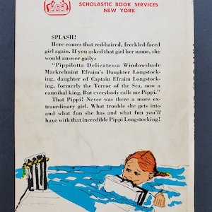 Pippi Goes on Board by Astrid Lendgren - 9th Printing 1970 - Etsy