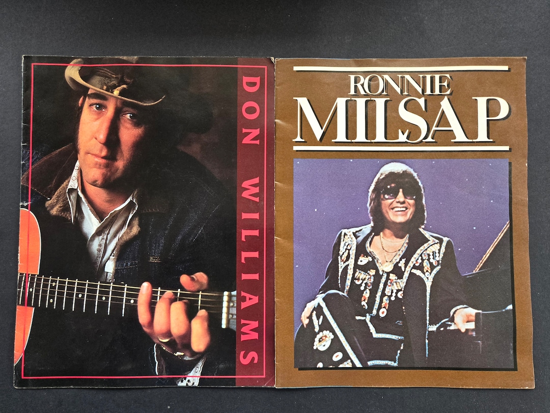 Vintage Don Williams and Ronnie Milsap Souvenir Books - 1970s - Etsy