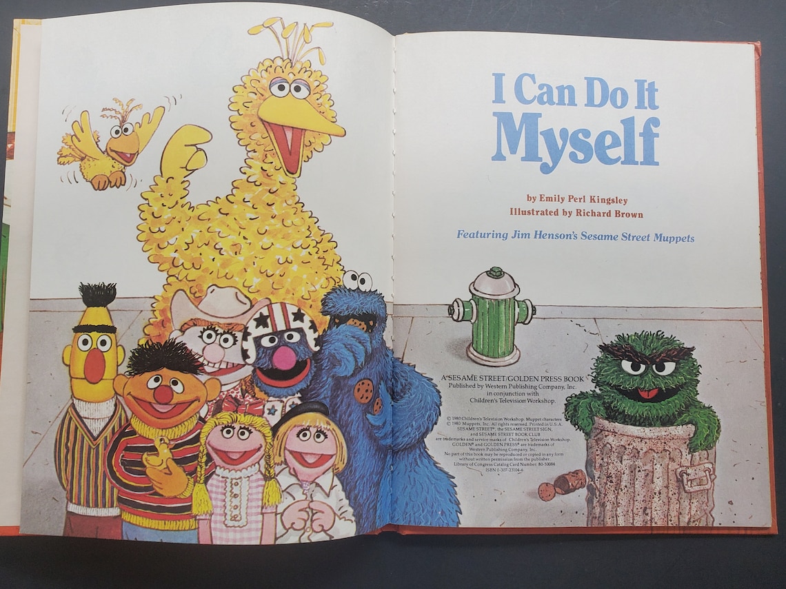 Vintage Sesame Street Book Club I Can Do It Myself by Emily - Etsy