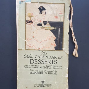 1920s Art Deco Calendar of Desserts - Prepared and Revised by Elizabeth ...