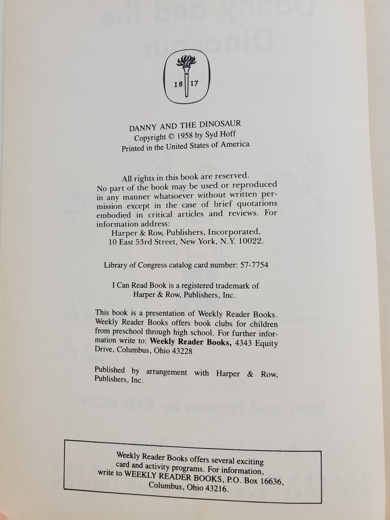 Danny and the Dinosaur by Syd Hoff 1958 1st Edition - Etsy