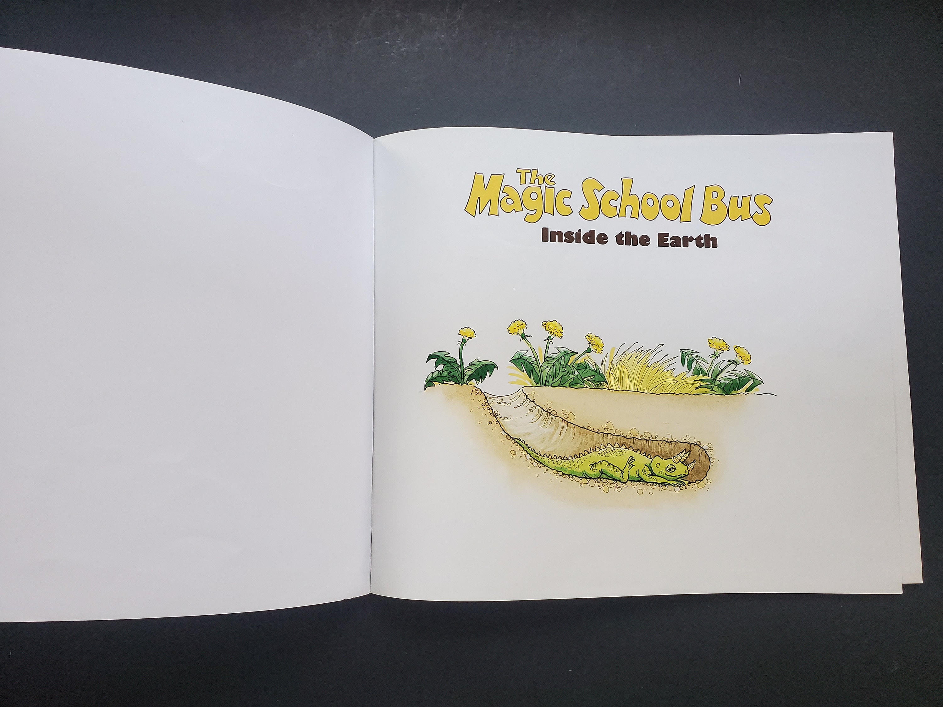 The Magic School Bus Inside the Earth 1987 Softcover Edition - Etsy