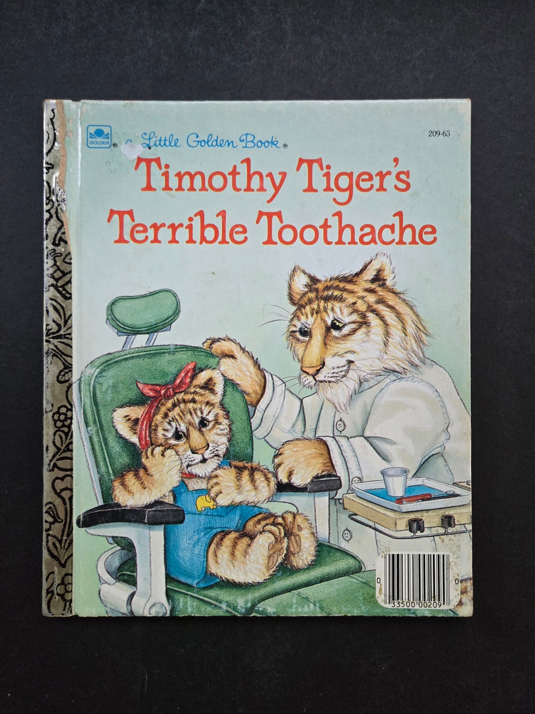 Little Golden Book - Timothy Tiger's Terrible Toothache - 1988 - Etsy