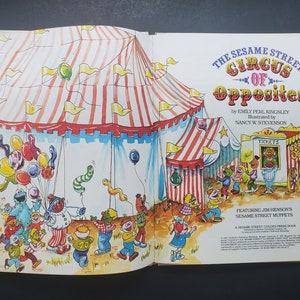 Vintage Sesame Street Book Club - the Sesame Street Circus of Opposites ...