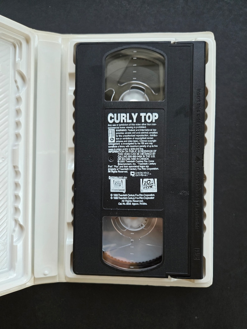 Shirley Temple VHS Tapes Curly Top 1994 and Baby Take a Bow 1995 - Etsy
