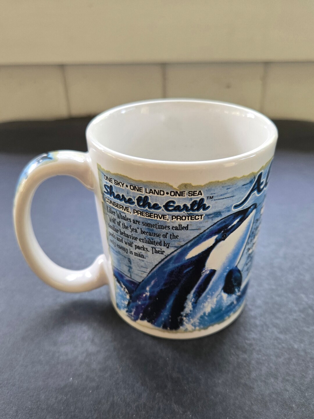 Vintage Alaska Orca Lore Souvenir Mug - Etsy