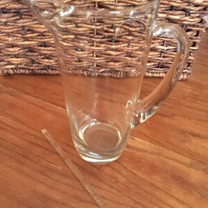 Vintage Glass Cocktail Pitcher With Glass Stirrer - Etsy
