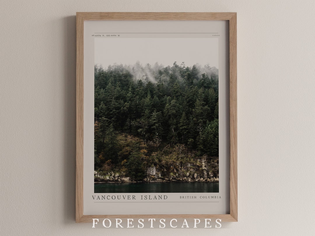 Vancouver Island Vintage Poster | DIGITAL DOWNLOAD Print | BC Travel ...