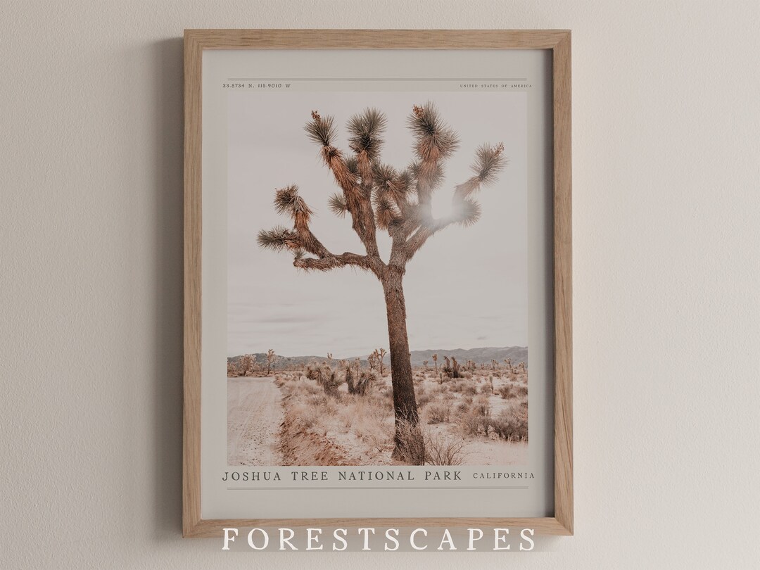 Joshua Tree Poster | DIGITAL DOWNLOAD Print | Mojave Desert Travel Gift ...