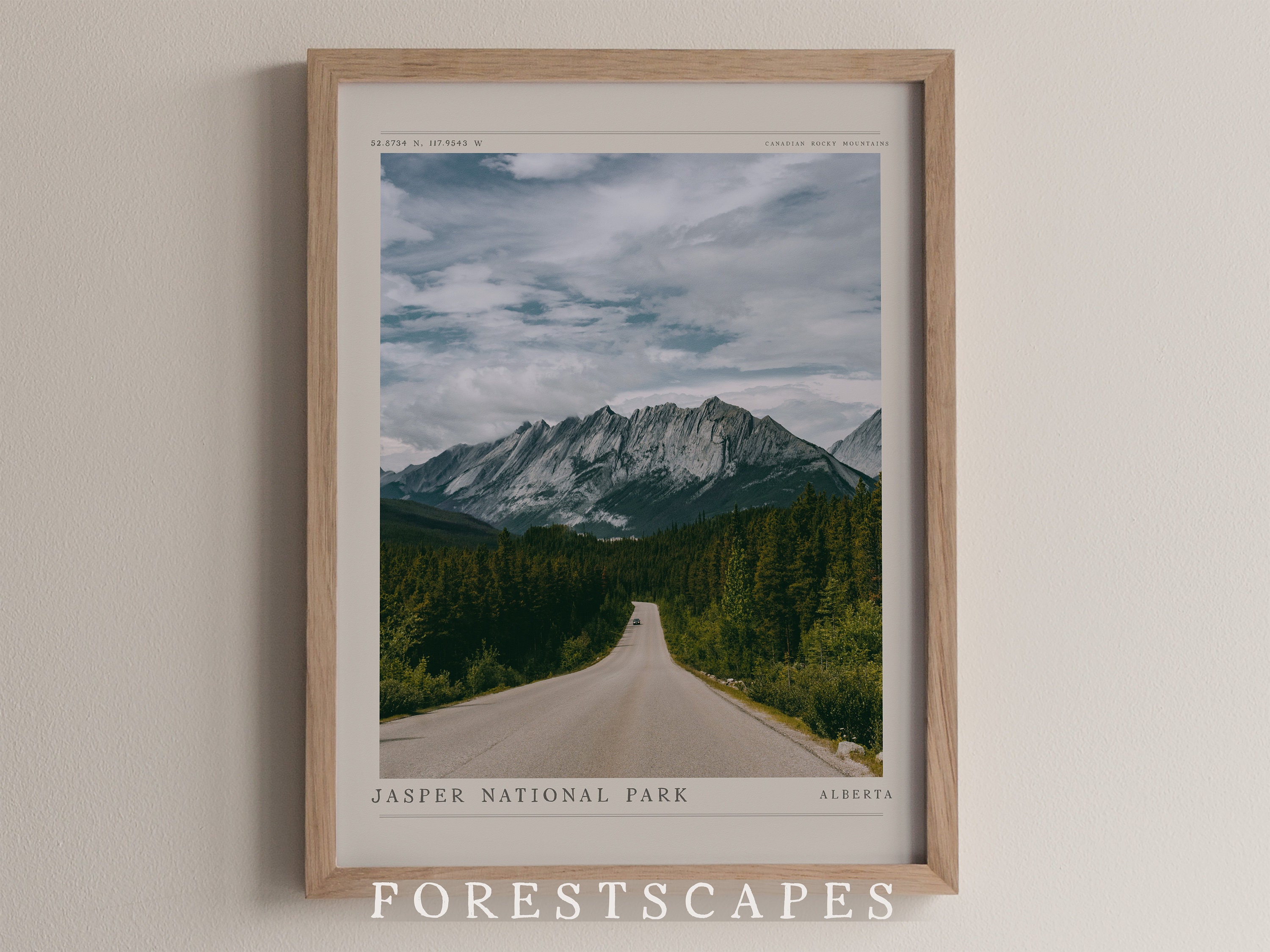 Jasper, Alberta Poster DIGITAL DOWNLOAD PRINT Canada Travel Gift ...