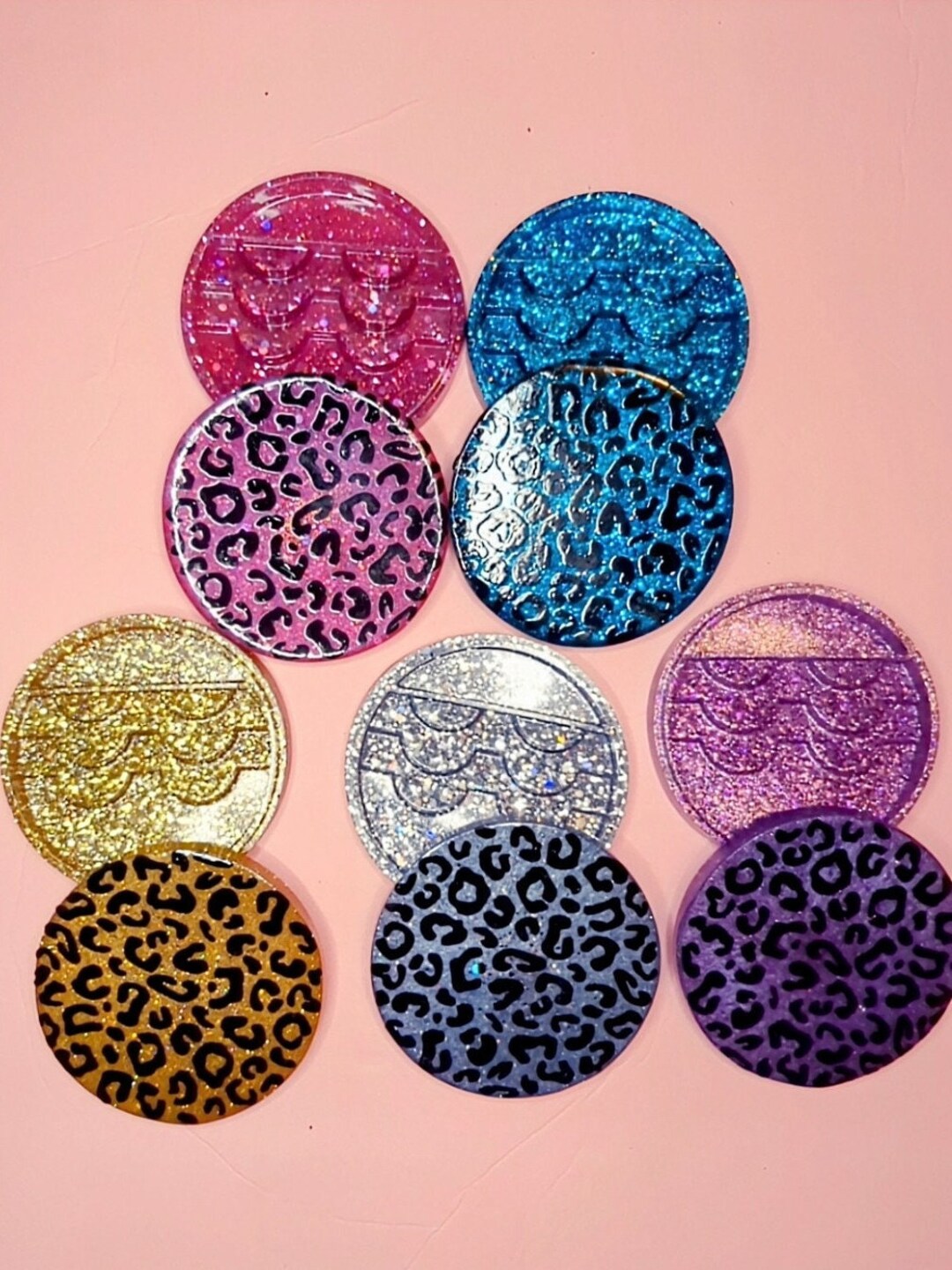 Handmade Resin Lash Case W/ Cheetah Print Lid | Eyelash Case | Resin ...