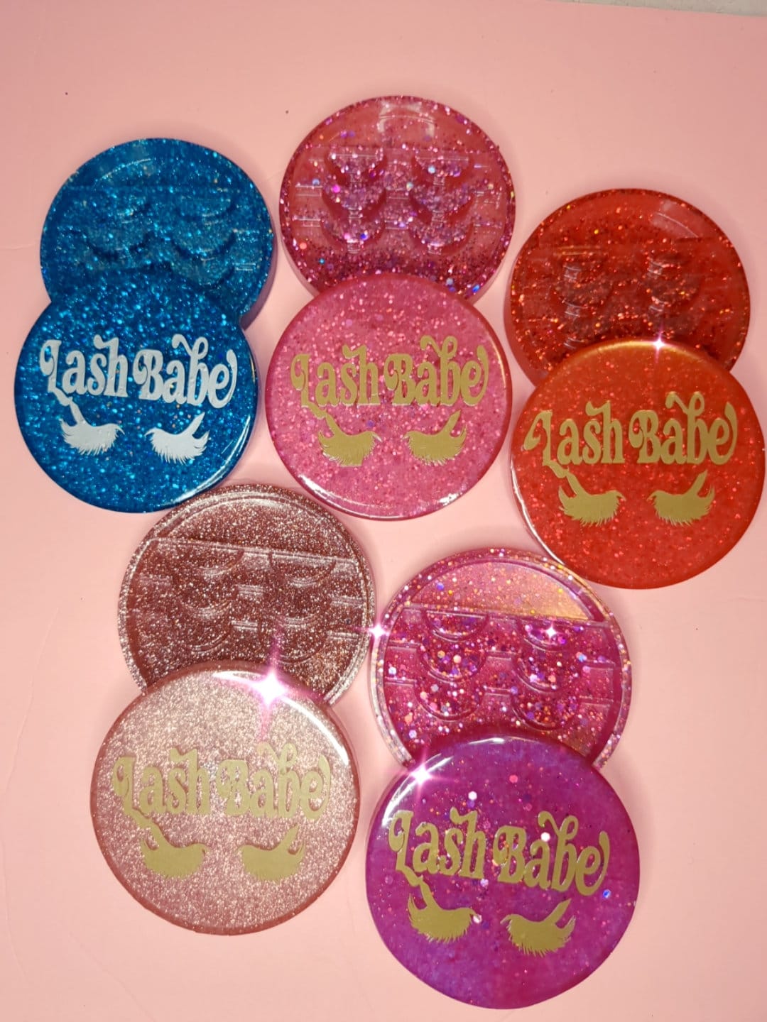 Faux Eyelash Storage | Lash Container | Make-up Jar | Handmade Resin ...