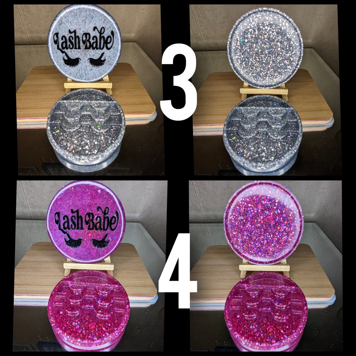 Faux Eyelash Storage | Lash Container | Make-up Jar | Handmade Resin ...