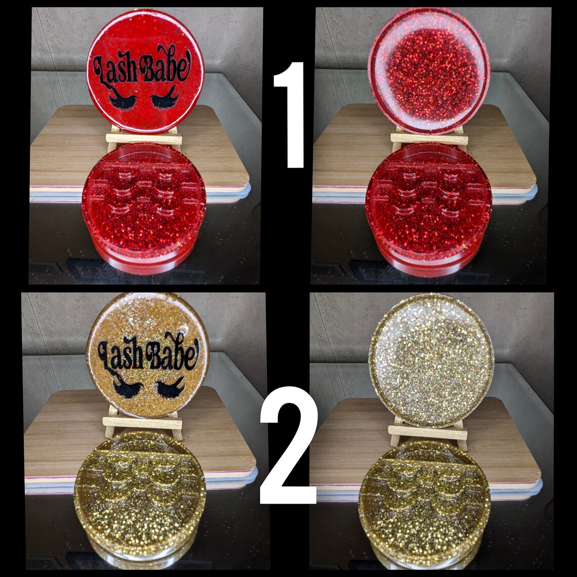 Faux Eyelash Storage | Lash Container | Make-up Jar | Handmade Resin ...