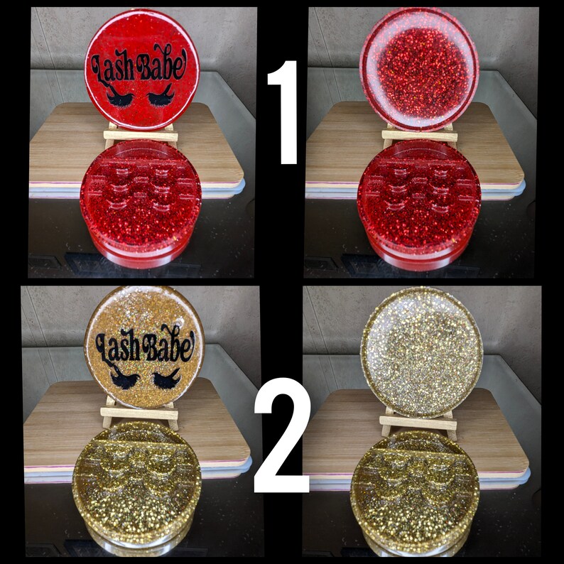 Faux Eyelash Storage | Lash Container | Make-up Jar | Handmade Resin ...