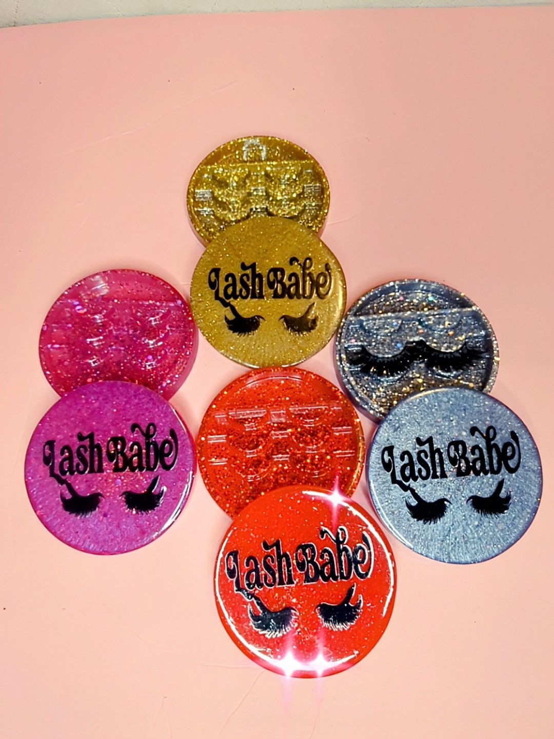 Faux Eyelash Storage | Lash Container | Make-up Jar | Handmade Resin ...