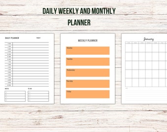 Weekly Planner Printable to Do Planner Printable Full Page PDF Prints ...
