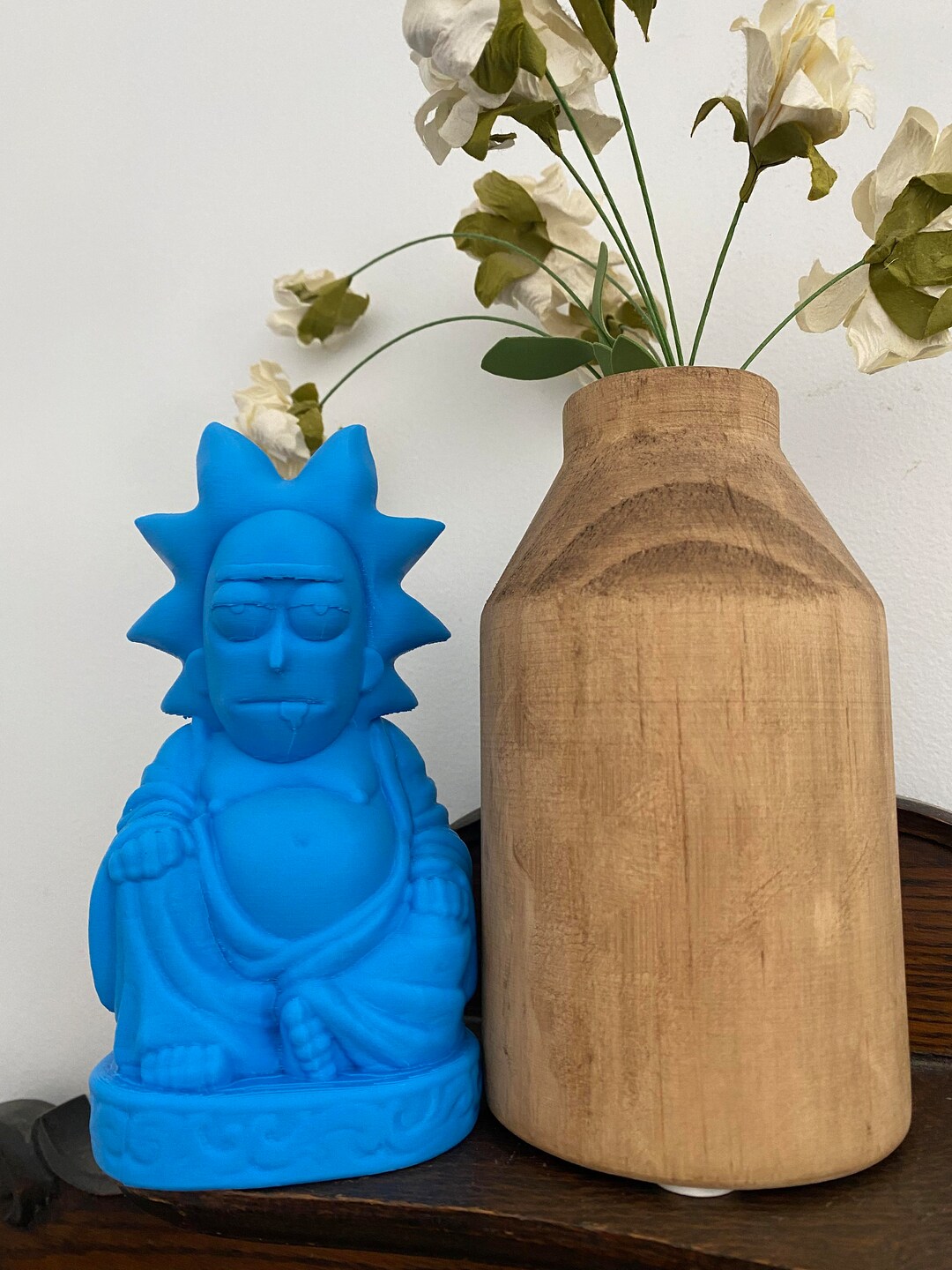 Rick and Morty Buddha Art 3d Printed Rick Statue Unique Art Show Art ...