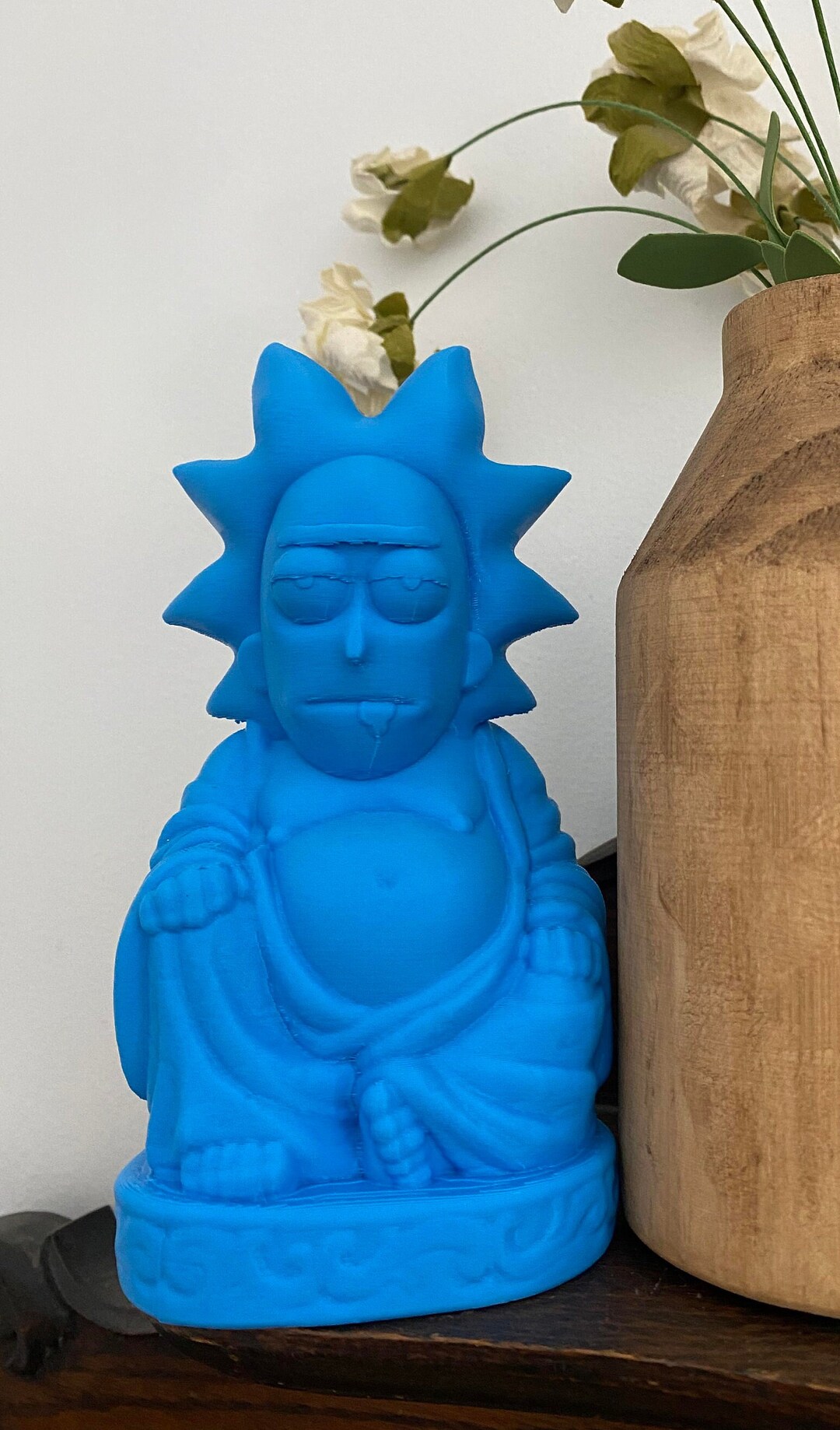 Rick and Morty Show Buddha Art 3d Printed Rick Statue Unique Art Show ...