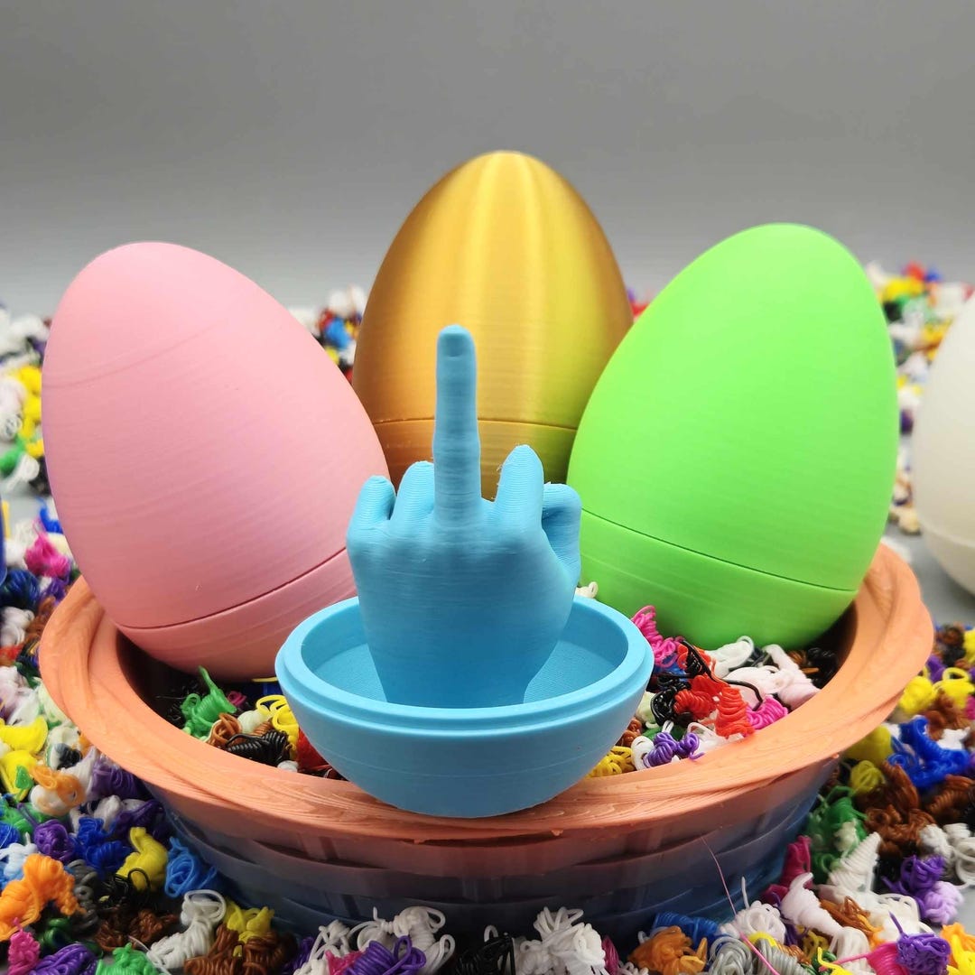 Middle Finger Easter Egg Prank: Funny Gag Gift, 3D Printed - Etsy
