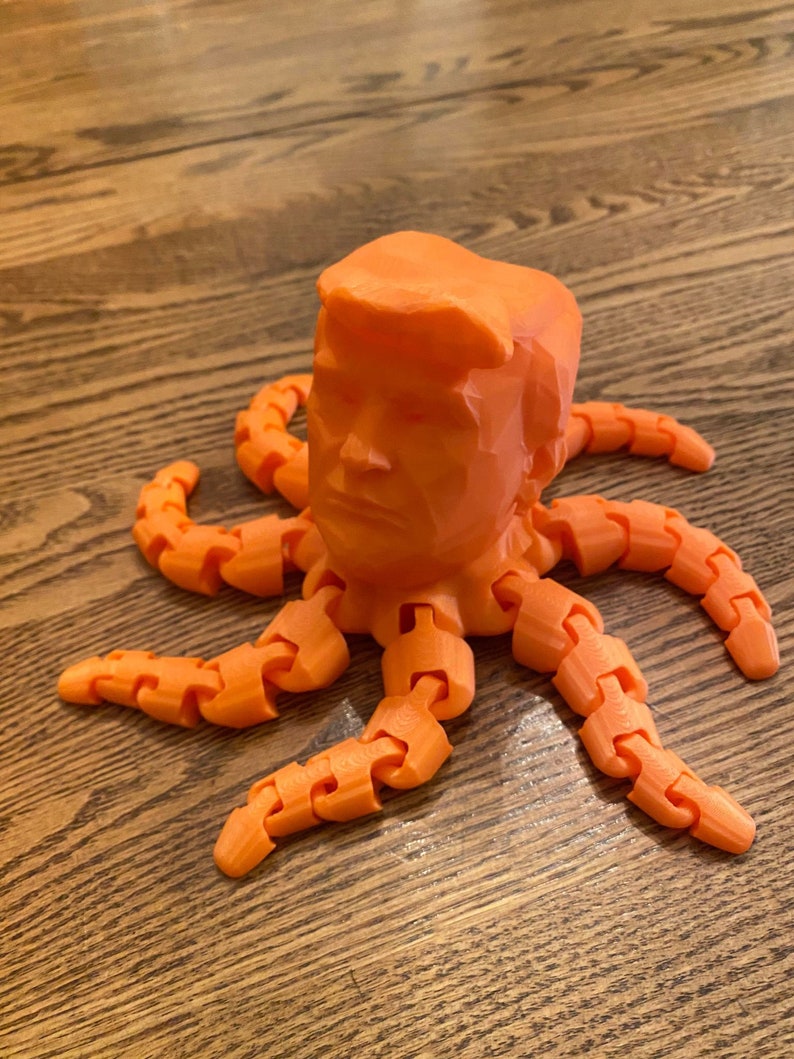 3D Printed Trump Octopus Statue: Unique Political Art - Etsy