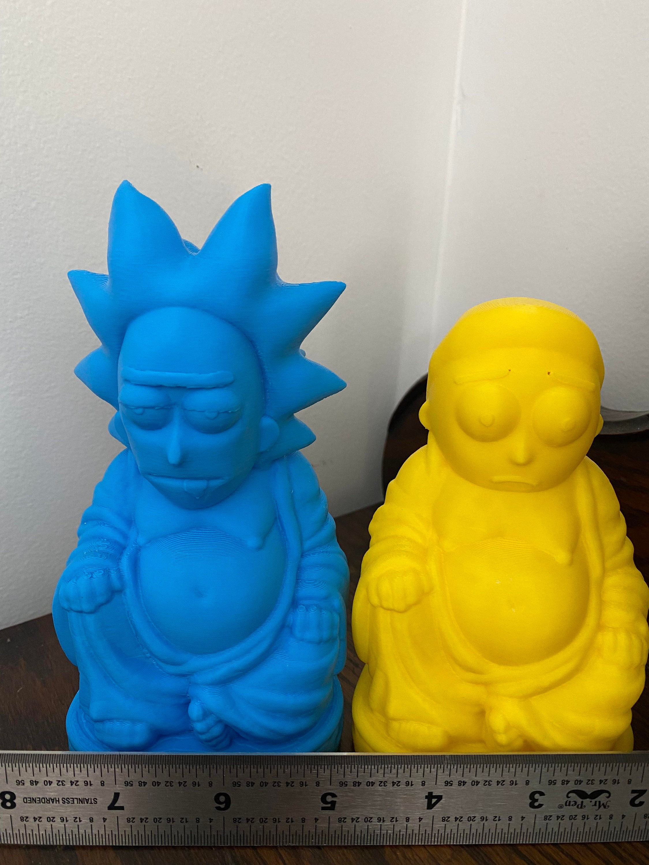 Rick and Morty Buddha Art 3d Printed Rick Statue Unique Art Show Art ...