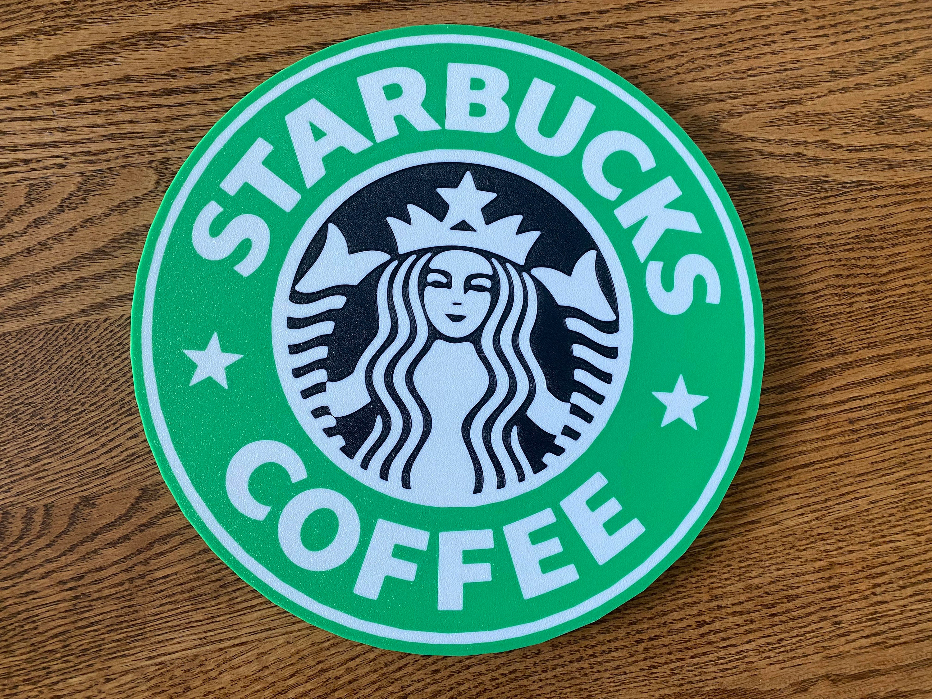 Starbucks Logo Wall Art Kitchen Decor Coffee Lover Gift Coffee Shop ...
