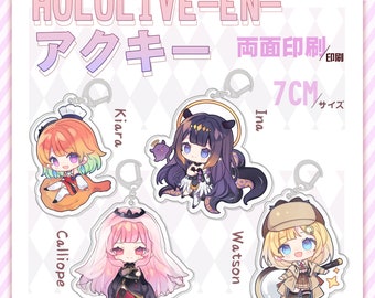 Hololive Vtuber Doujin Double Sided Acrylic Keychain Charm | Etsy UK