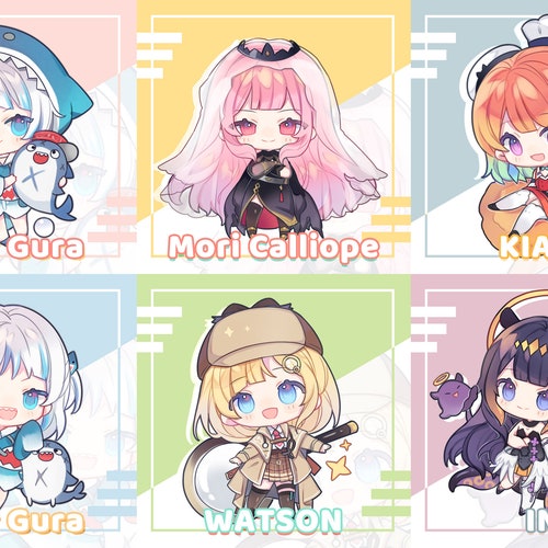 Hololive EN 1st Gen Myth & 2nd Gen Council Vtuber Doujin - Etsy