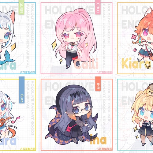 Hololive EN 1st Gen Myth & 2nd Gen Council Vtuber Doujin - Etsy