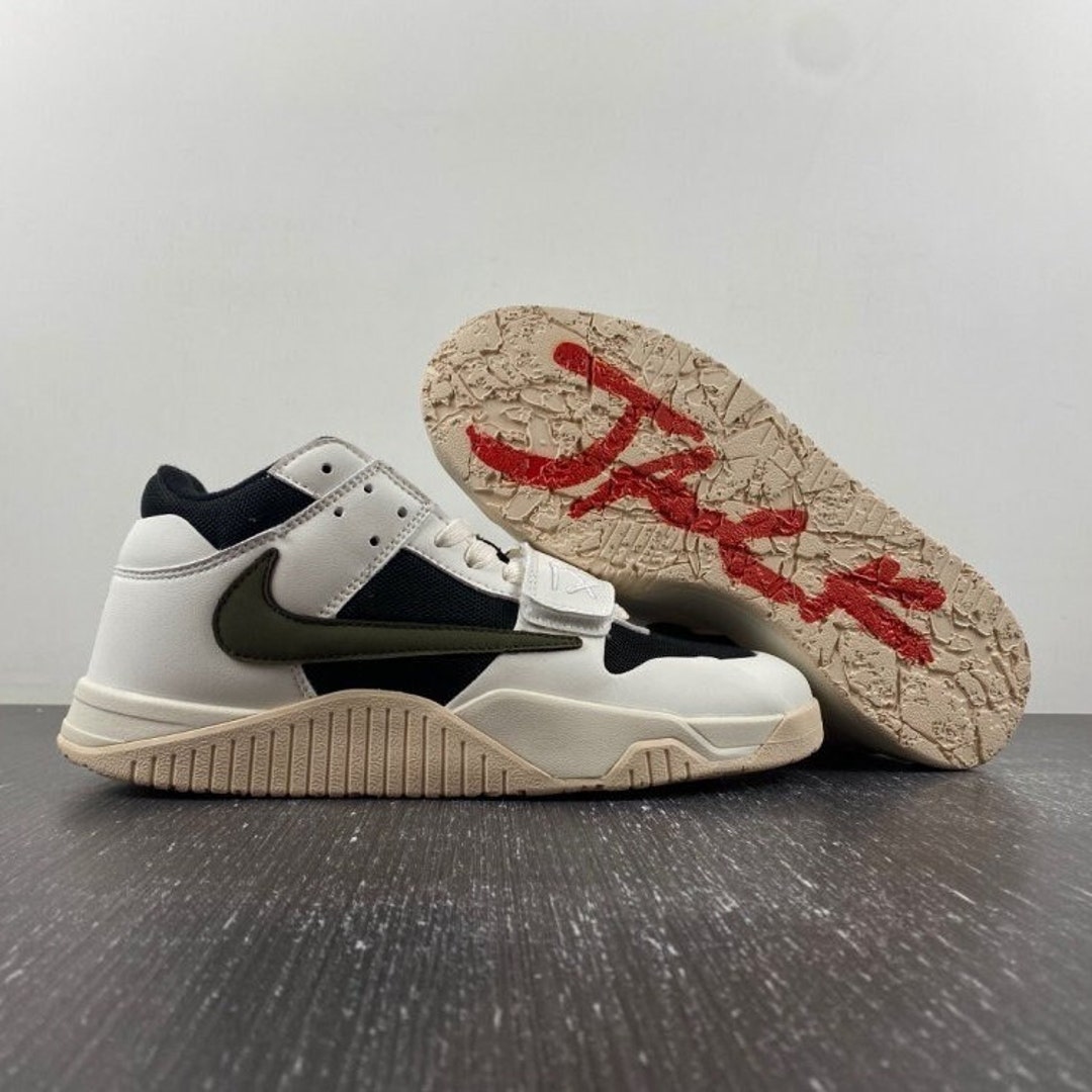 Travis Scott X Jordan Cut the Check Sail Black Sneaker for Men and ...