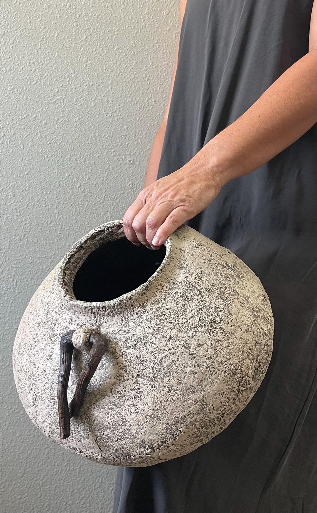 Handmade Paper Mache Vase: Decorative Table Vase, Art Decor - Etsy